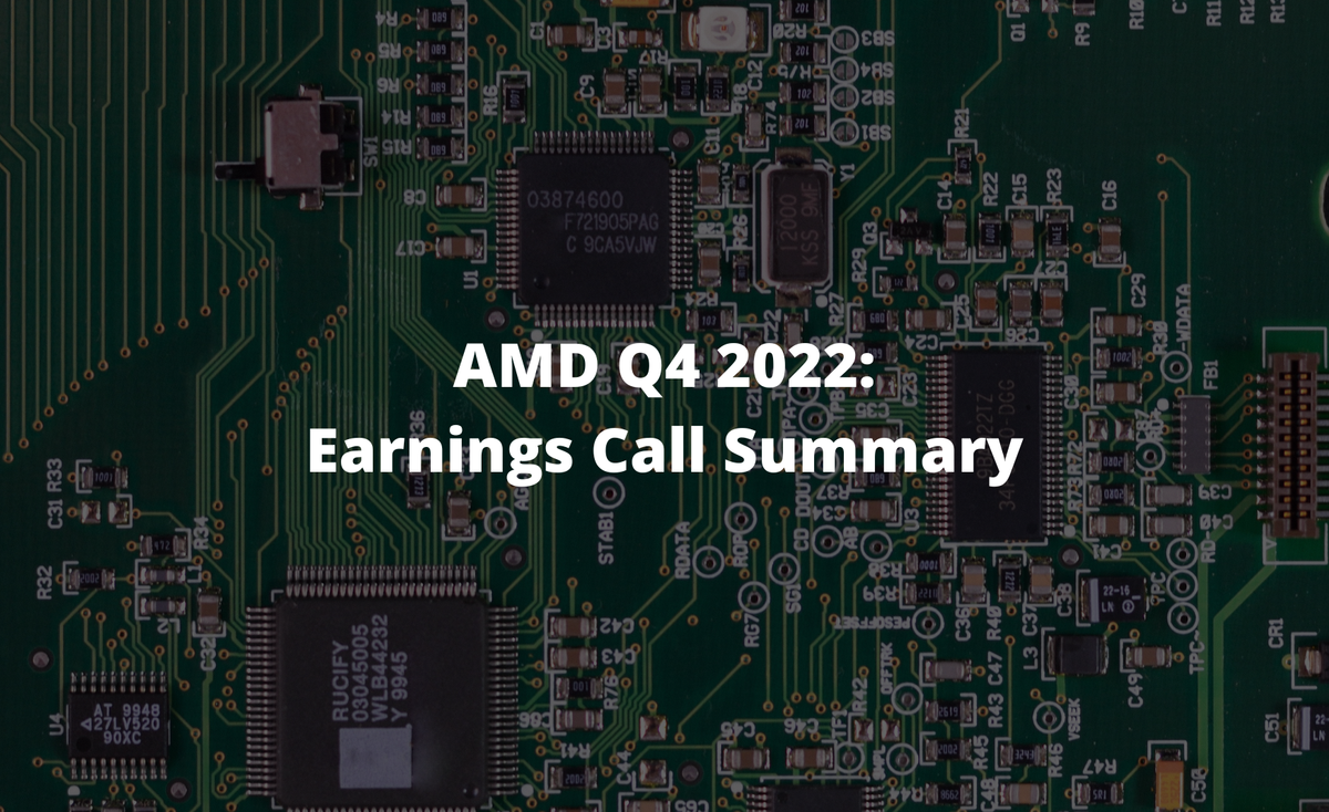 AMD Q4 2022: Earnings Call Summary