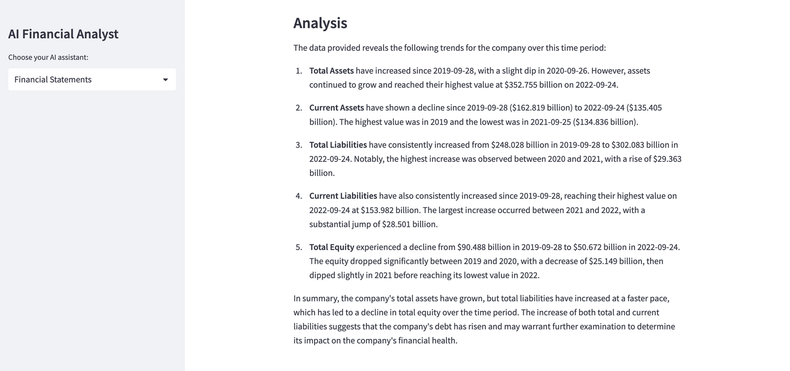 GPT-4 for Financial Statements: Building an AI Analyst